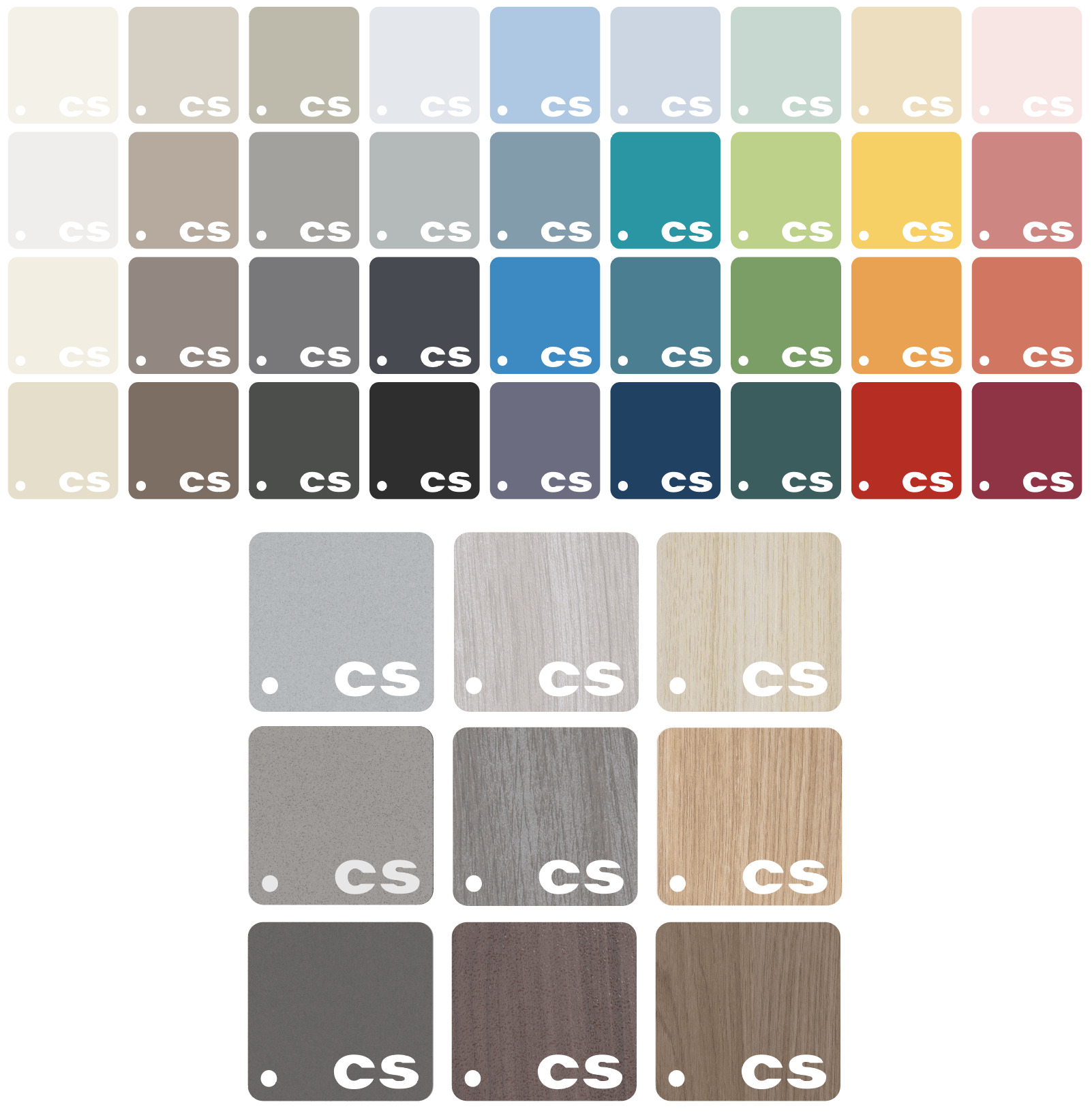 CS France, Acrovyn, couleurs de collections - agence a3dc